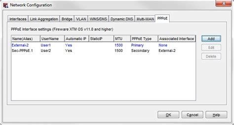 Configure A Secondary PPPoE Interface