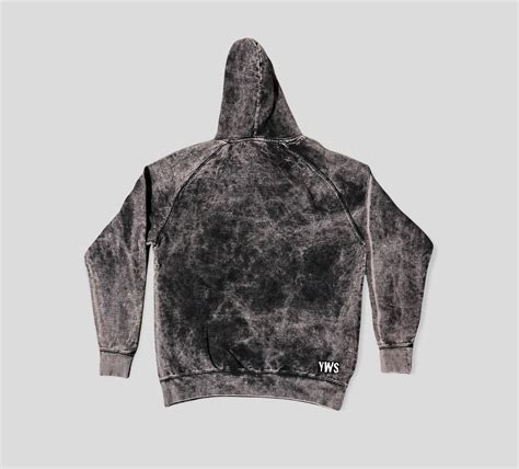 Black Acid Wash Hoodie Youngwildandserene