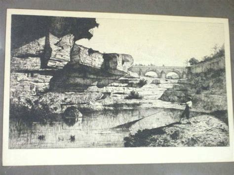 Adolphe Appian Drawing The Net Etching