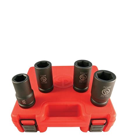 Impact Cp 1 Metric Deep Impact Socket Set 4pc 27 36mm Ss814d Gibb