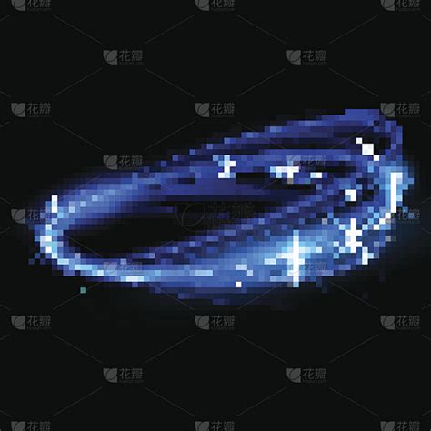 矢量氖光圆运动