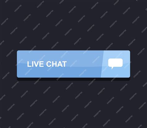 Premium Vector Live Chat Button