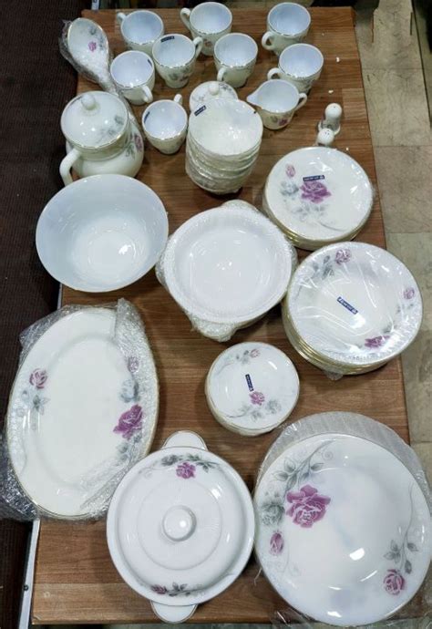 Marble Dinner Set 72 Pcs Gemya Usa Original 8 Persons Serving Premium Quality Imported Daraz Pk