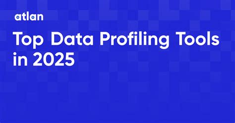 Top Data Profiling Tools In 2025