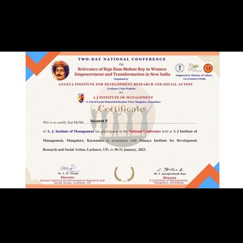 Sayanth P On Linkedin Attended 2 Day National Conference Held At Ajim Mangalore