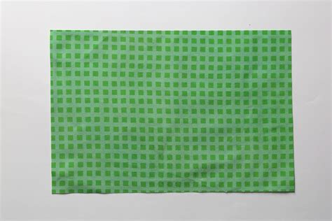 Screenprinted Textile Green Grid Crafthub European Project