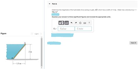 Solved Part A Determine The Magnitude Of The Hydrostatic