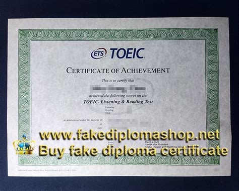 How Much To Purchase A Fake Toeic Certificate Online