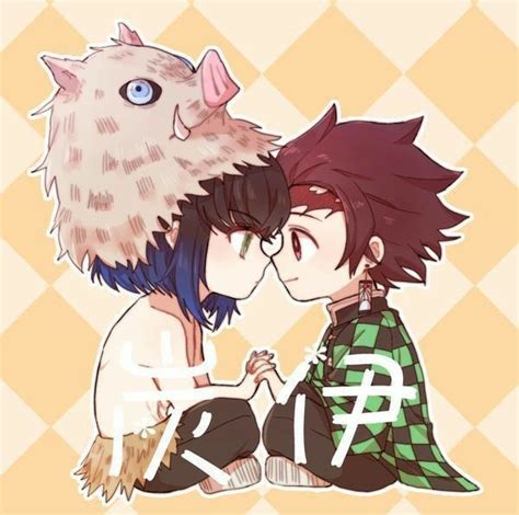 Tanjiro X Inosuke Demon Anime Demon Slayer