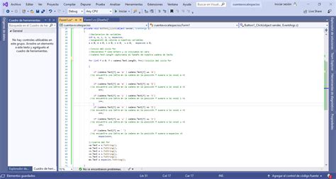 C Cuantas Vocales Espacios Windows Form