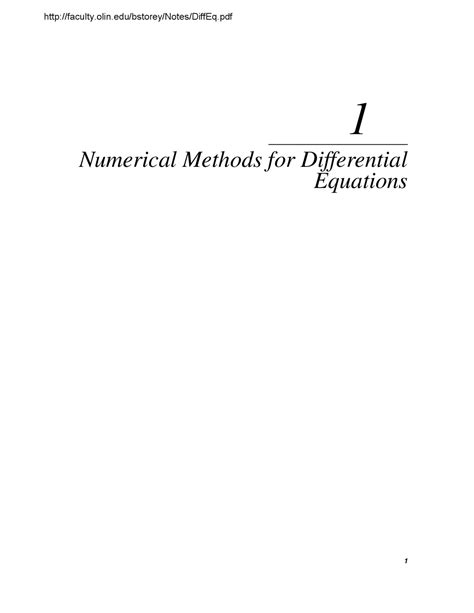 Differential Equations Docsity