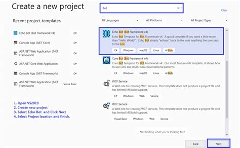 document search bot using azure bot framework sdkv4
