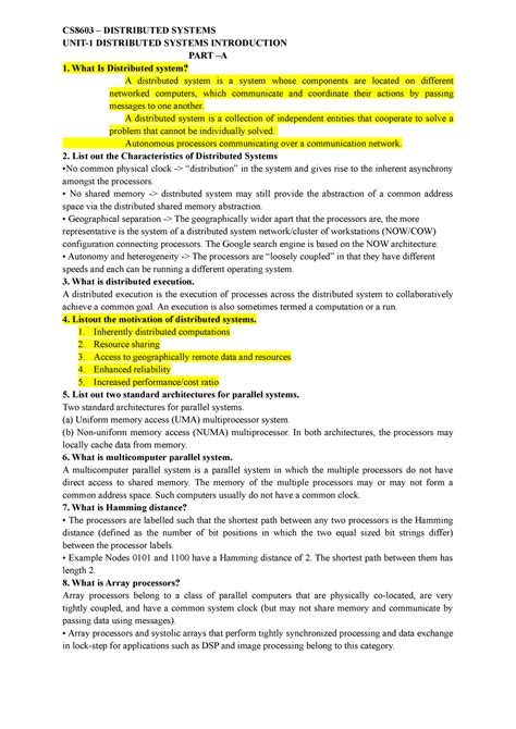 cs8603 part a two marks aq cs8603 distributed systems unit 1