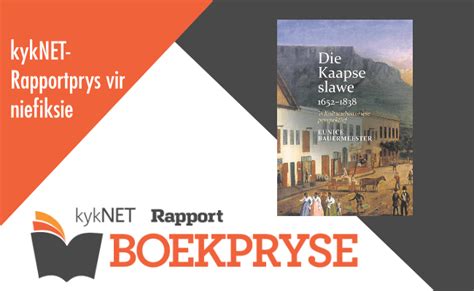 Kyknet Rapport Prys Vir Niefiksie 2023 Die Kaapse Slawe 16521838