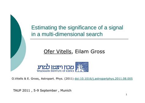 Pdf Estimating The Significance Of A Signal In A Multi · Estimating The Significance Of A
