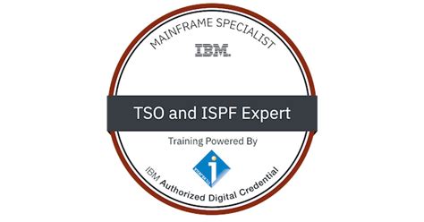 Interskill Mainframe Specialist Tso And Ispf Expert Credly
