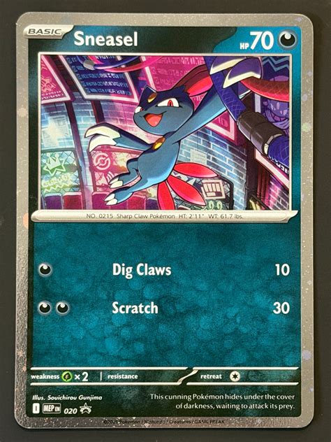 Mep020 Sneasel Pokémon Black Star Promo Jarvvos
