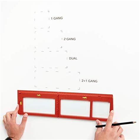 Socket Box Cutting Template Tool With Vertical And Horizontal Spirit