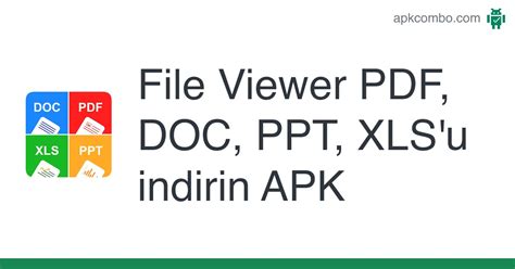 File Viewer PDF APK DOC PPT XLS İndir Android App