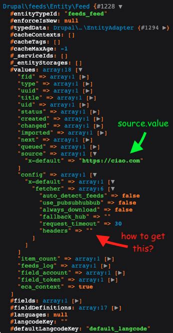 How To Set A Feed Form Nested Property Value With ECA Drupal Org