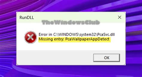 Missing Entry Pcawallpaperappdetect In Windows 11 Fix