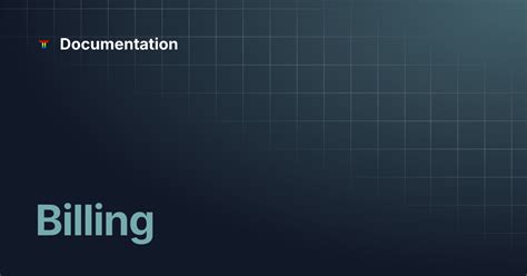 Billing Documentation