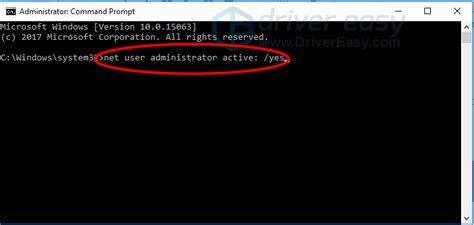 Enable Built In Administrator Account In Windows 10 7 8 Step By Step Driver Easy