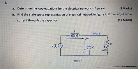 Solved A Determine The Loop Equations For The Electrical Chegg