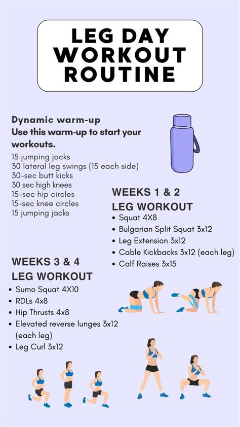 Leg Day Workout Routine Plan