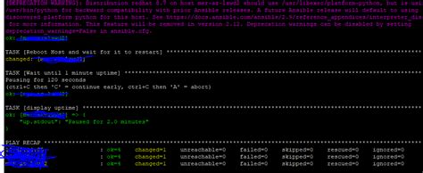 how to wait for uptime of 2 minutes and then execute next task ansible project ansible