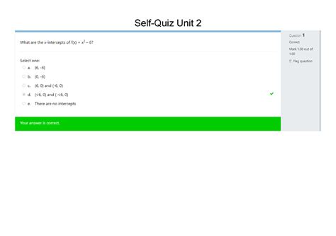 MATH1201 Self-Quiz Unit 2 (Stu Docu) - MATH 1201 - Self-Quiz Unit - Studocu