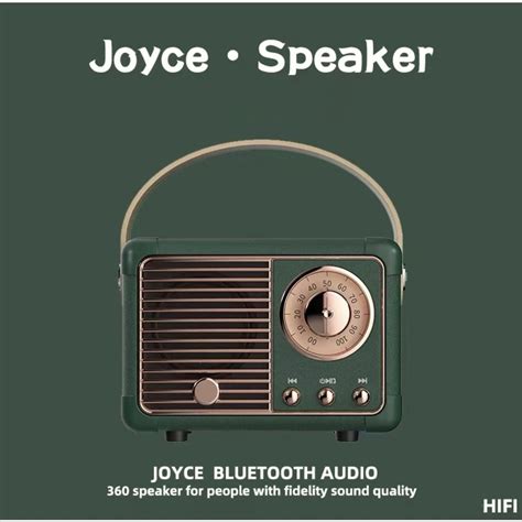 ลำโพงบลูทูธไร้สาย รุ่น Hm11 ลำโพงขนาดพกพา สไตล์เรโทร ปุ่มปรับลดเสียง Retro Style Mini Bluetooth