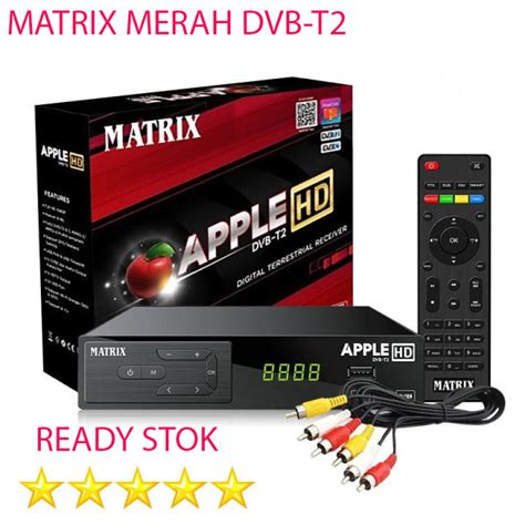 Matrix Set Top Box Matrix Dvb T2 Matrix Apple Kuning Stb Tv Digital
