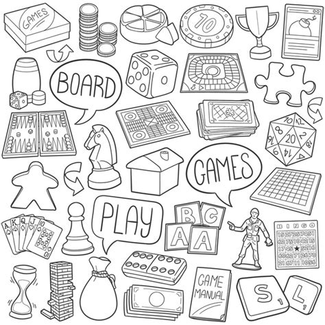 1개의 Borad Game Icon Set 이미지 스톡 사진 3d 오브젝트 벡터 Shutterstock