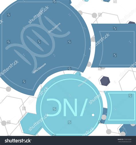 Structure Molecules Abstract Background Dna Stock Vector Royalty Free