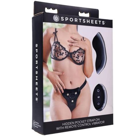 Sportsheets Hidden Pocket Strap On With Remote Control Vibrations Sex Toys At Adult Empire