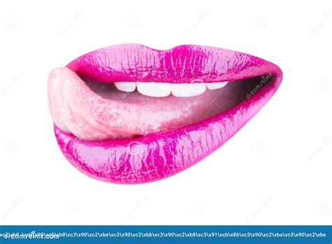Tongue And Mouth Woman Lip Female Lips Beautiful Lip Lipstick And