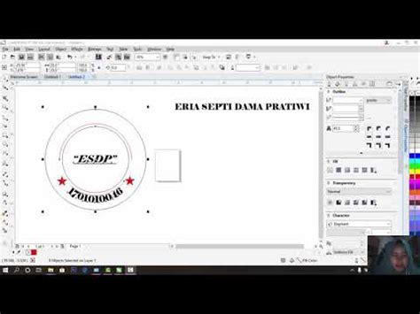 Stikom Ambon Pembuatan Tutorial Stampel Cap Menggunakan Aplikasi Corel