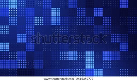 Halftone Pixel Dithering Square Tiles Seamless Stock Vector Royalty