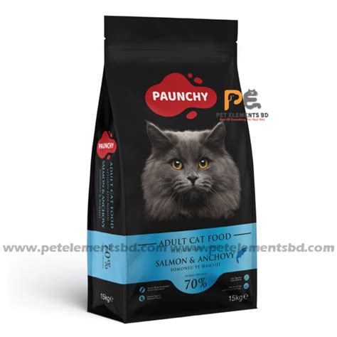 Paunchy Adult Cat Food Salmon And Anchovy 15kg Pet Elements Bd