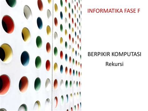 Rekursi Dan Relasi Rekurens Kelas 11 Sains Tek Pptx