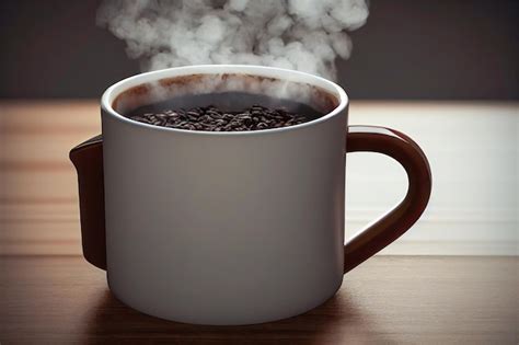 Premium Photo Hot Streaming A Coffee Cup