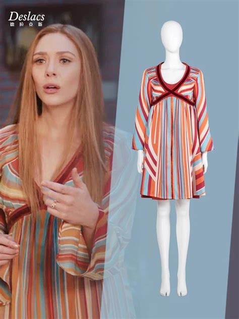 Wanda Scarlet Witch Maternity Sleeping Dress Cosplay Superhero Maximof Cosermart