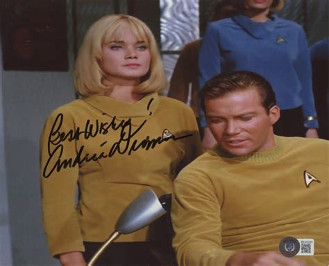 Andrea Dromm Signed Star Trek 8x10 Photo Inscribed Best Wishes