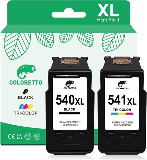 Coloretto 540 541 Xl Cartucce Dinchiostro Per Canon Pg 540xl Cl 541xl