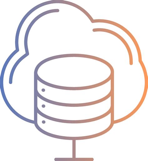 Cloud Server Line Gradient Icon 36985944 Vector Art At Vecteezy