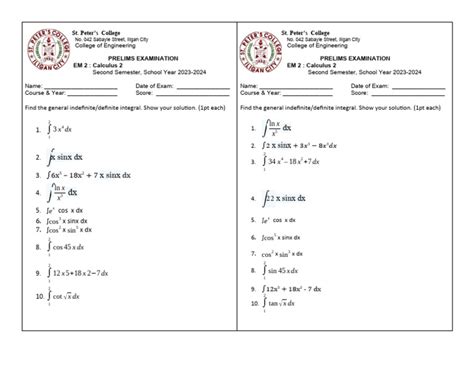 exam calculus 2 pdf functions and mappings special functions