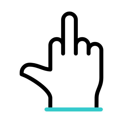 Middle Finger Animated Icon Free Hands And Gestures Animated Icon