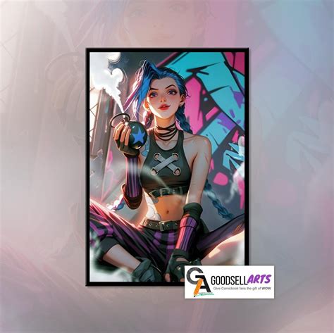 Arcane Jinx Poster Print League Of Legends Art Video Game Poster