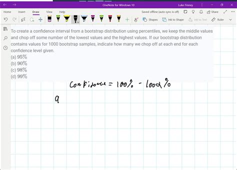 solved a 90 bootstrap percentile confidence interval for the